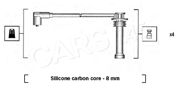 Ignition Cable Kit Fits FORD MAZDA VOLVO C-Max II Cougar Fiesta IV VI ...