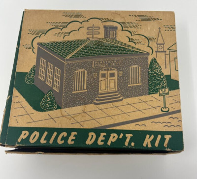 Vintage Bachmann Plasticville Police Station Kit For Trains | eBay