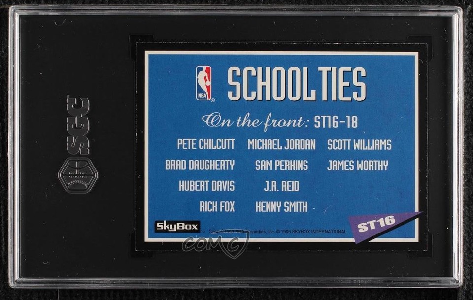 1992 Skybox School Ties James Worthy Michael Jordan Sam Perkins #ST16 ...