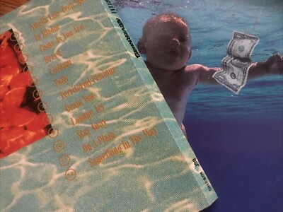 Nirvana Nevermind CD Booklet Cover & Back Insert Only 1991 GEFFEN ...