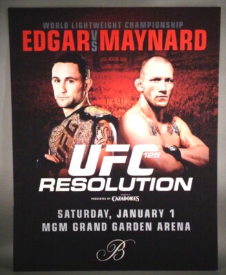 Las Vegas MGM UFC MMA World Lightweight Championship Edgar VS Maynard ...