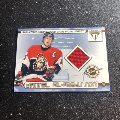 Daniel Alfredsson/Patrick Lalime 2002 Pacific Titanium Hockey 2 Sided ...