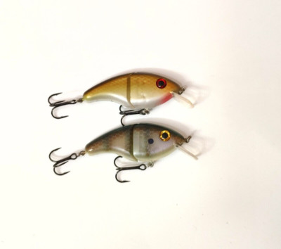 (2) Norman Flat Broke Jointed Crankbait Fishing Lures Lot of 2 | eBay