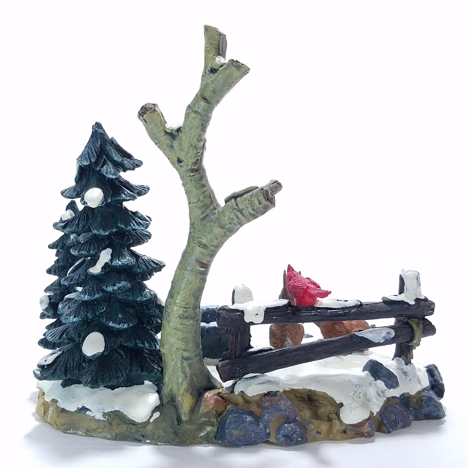 Lemax 2001 Curious Bunnies Village Collection #13353 Cardinal Woodland ...