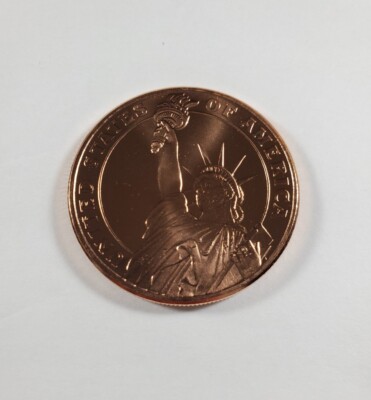 Provident Metals 1oz Coin .999 Pure Copper Lady Liberty / Eagle Bullion ...