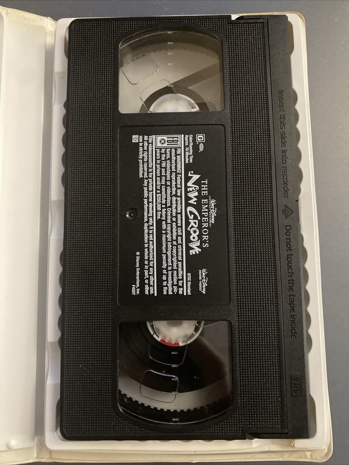 The Emperor's New Groove VHS 2000 Disney Clamshell Tape Movie ...