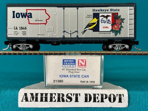 21380 Micro Trains Iowa State Car N Scale IA New | eBay