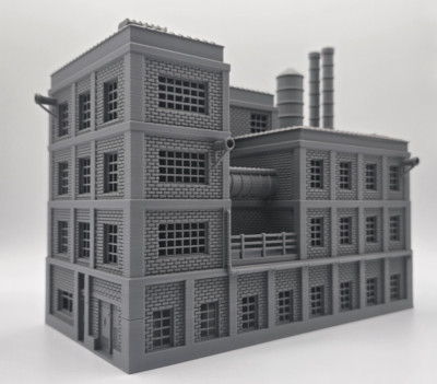 HO Scale Industrial Factory 1:87 Building | eBay