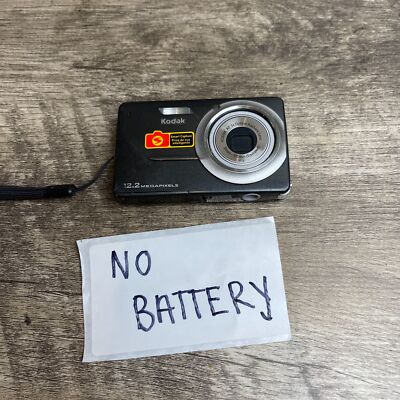 Kodak Easyshare M341 Digital Camera Black 12.2 MP Built-in Flash 3x ...