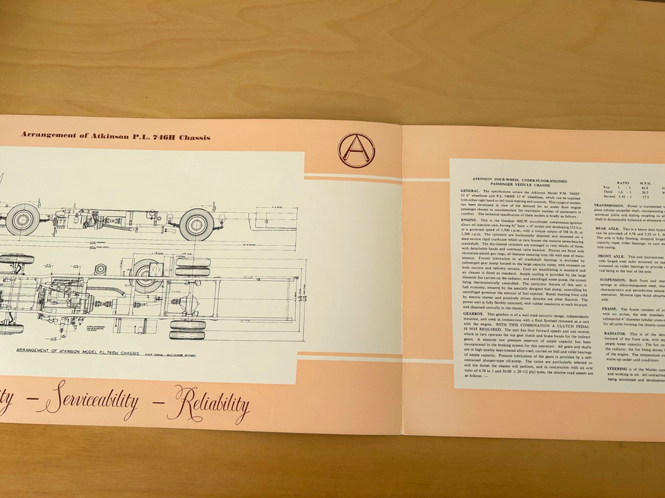 ATKINSON BUS / COACH BROCHURE - PASSENGER - MODEL PM 746 HF -1963 | eBay UK