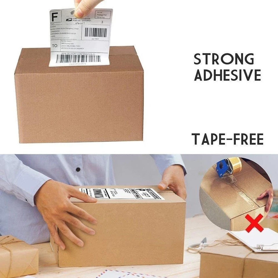3000 4x6 Fanfold Direct Thermal Shipping Labels Perforated Label / UPS ...
