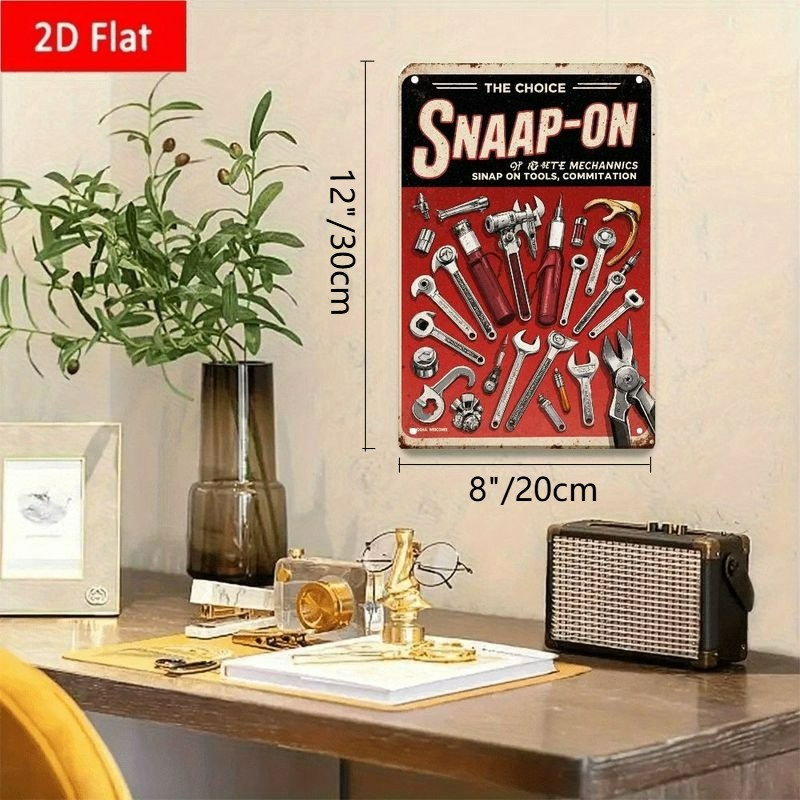 Snap-On Tools Retro Metal Sign Mechanic Garage Decoration for Tool ...