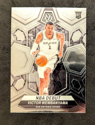 2023-24 Panini Mosaic Victor Wembanyama NBA Debut Rookie Card RC #257 ...