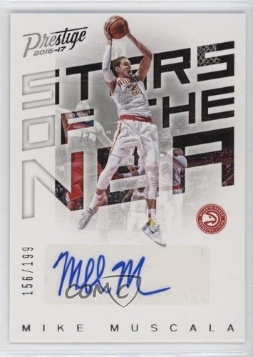 2016-17 Panini Prestige Stars of the NBA Signatures /199 Mike Muscala ...