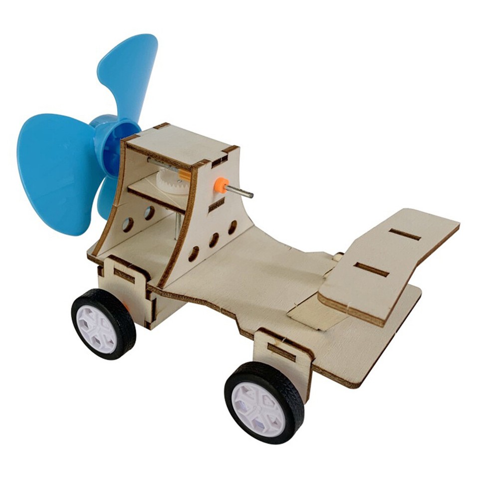 Kids DIY Wooden Toys Assembly Car Model Educational Science Experiment ...