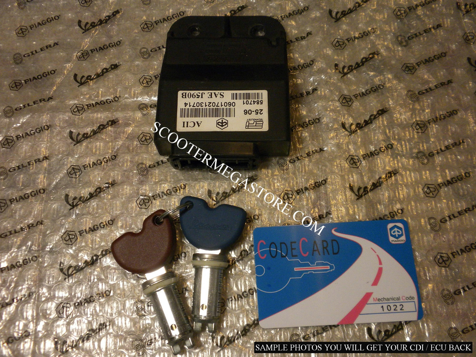 Vespa S Super IE 3V 2V 4V 50 125 150 ECU CDI Keys Immobilizer Coding ...