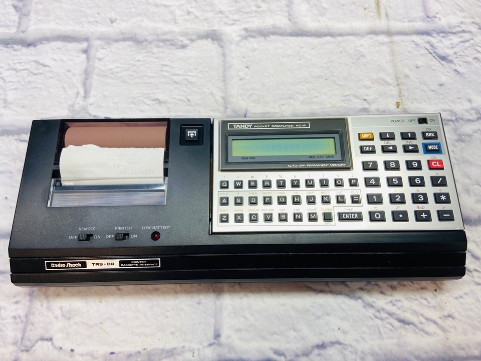 Vintage Tandy Radio Shack Pocket Computer PC-8 In Working Condition 26 ...