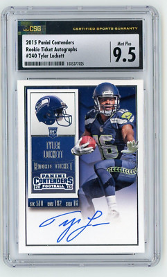 CSG 9.5 2015 Contenders TYLER LOCKETT Rookie Ticket Auto #240 (Helmet ...