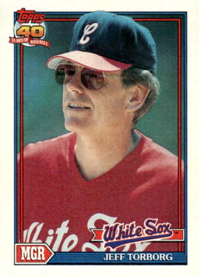 1991 Topps #609 Jeff Torborg -MANAGER- Chicago White Sox | eBay