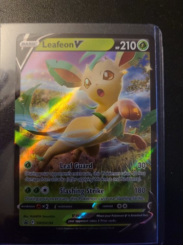 Leafeon V SWSH194 - Black Star Promo - Ultra Rare Holo Pokemon Card ...