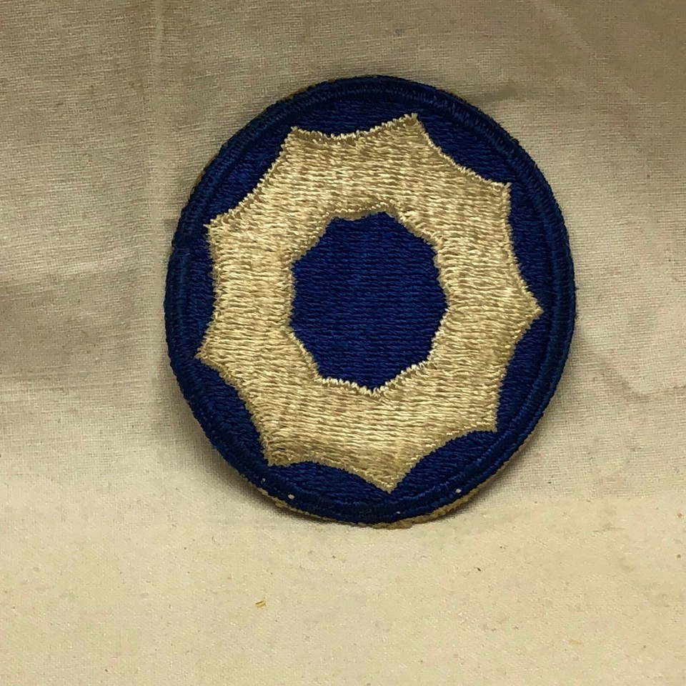 Military Patch Badge Army 9th Service Command Finished Edge Variant 9 ...