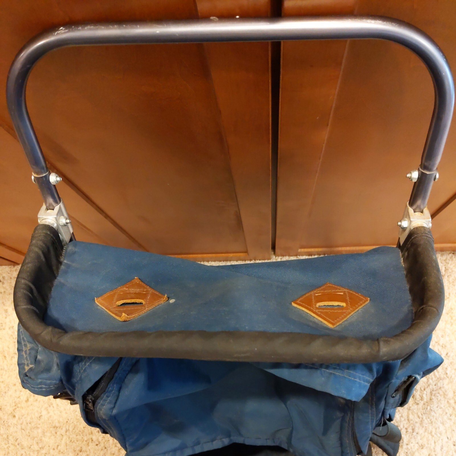 Vintage Jansport External Metal Frame Blue Hiking Backpack Made in USA ...