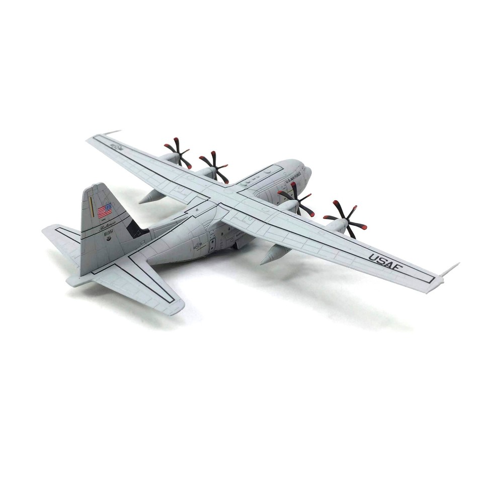 1/200 USAF C-130 Hercules Transport Aircraft Model Alloy Diecast Plane ...