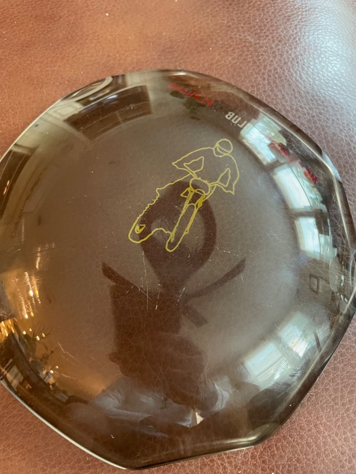 Vintage Motorcycle/Motocross ash tray/Candy dish/key dish/ MX Club ...