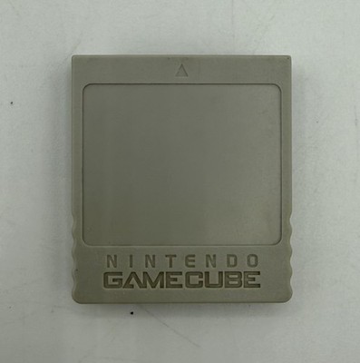 Official Nintendo GameCube Memory Card Authentic OEM Grey DOL-008 ...