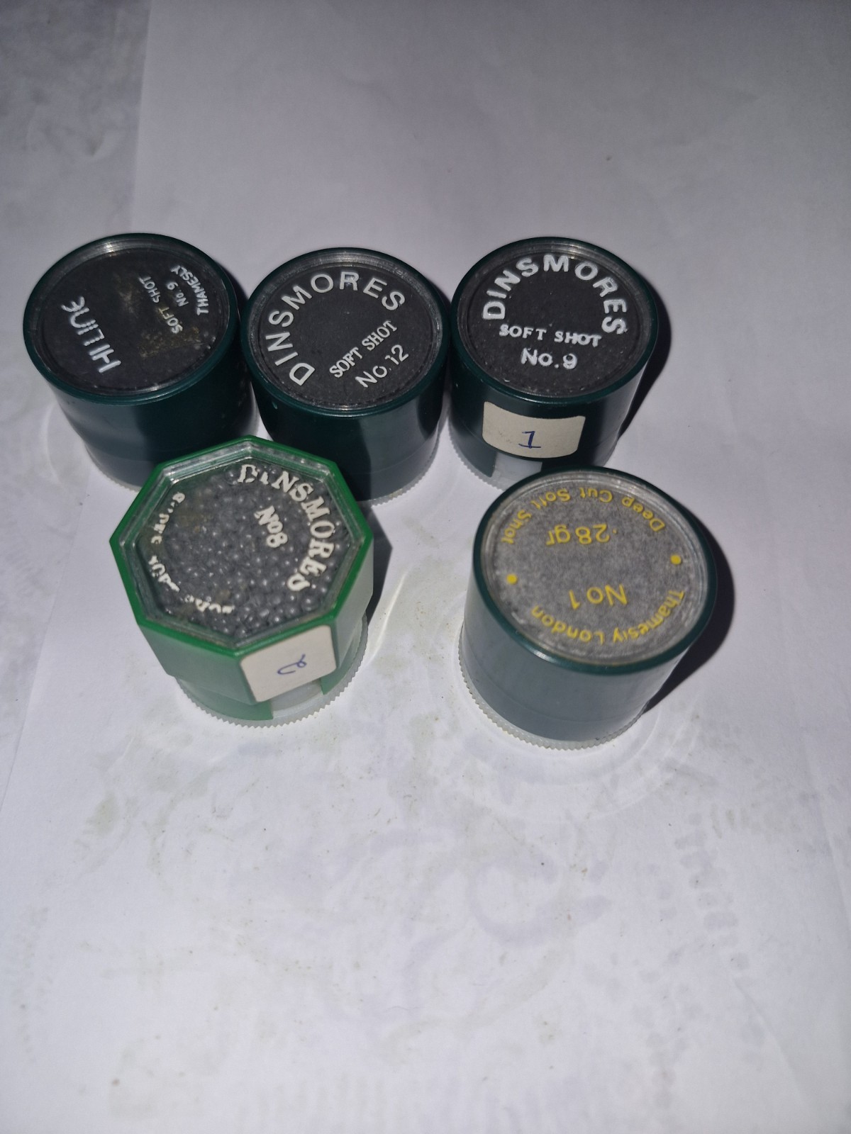 Joblot 5 x Split Shot Size 8 9 12 and No 1 Course Match Fishing Tackle ...