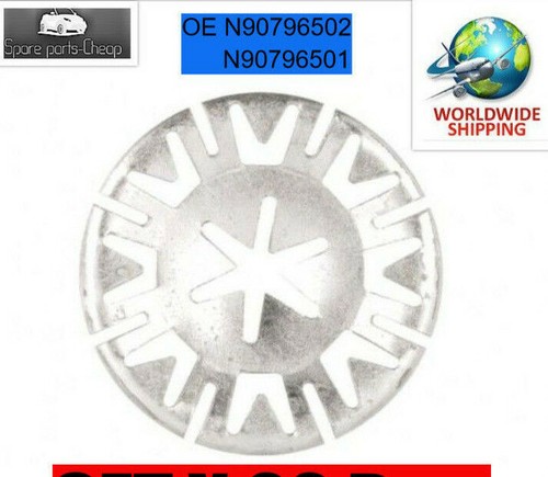 10x Hitzeschutzblech Klemmscheibe Blech Befestigungs Clip VW Seat Audi ...