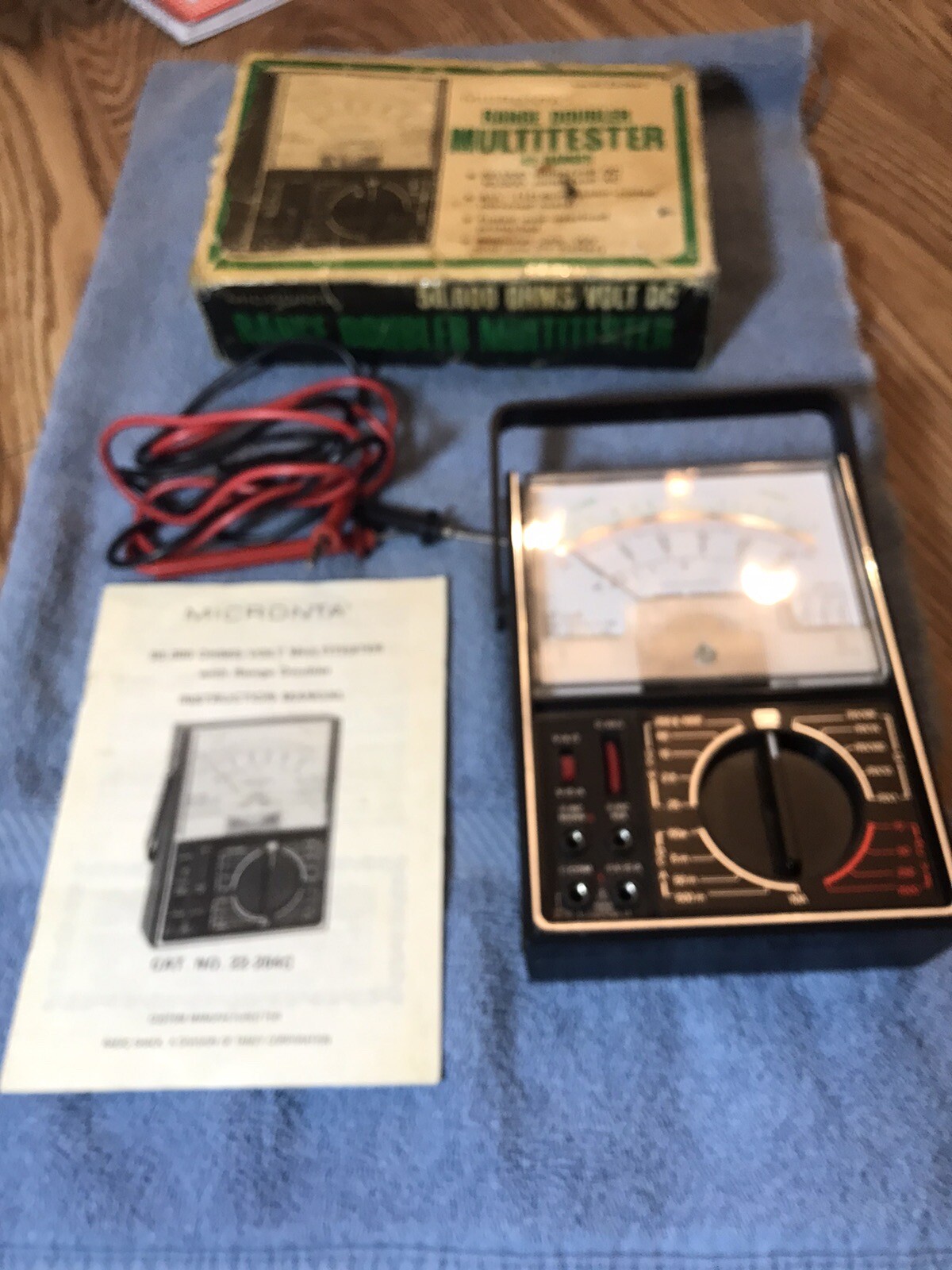 MICRONTA 22-204C Range Doubler Multitester with Leads, Case, Manual. | eBay