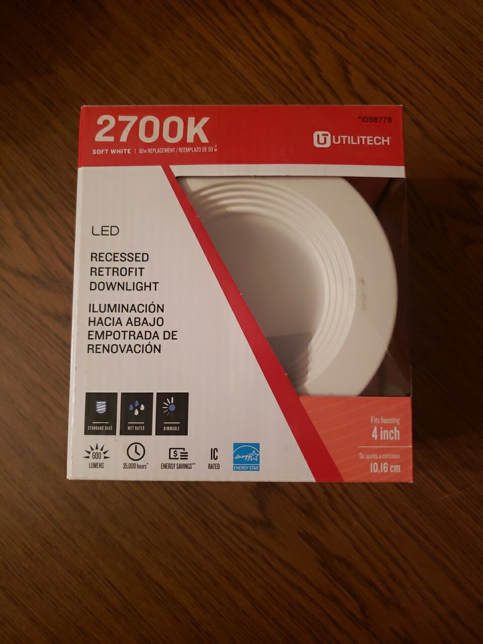 Utilitech DLS30-04N27D1E-WH-F1 50W Recessed Downlight 1098778 ...