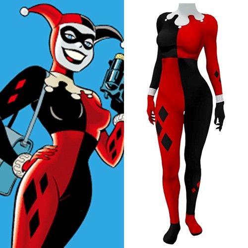 Harley Quinn Costume The Suicide Squad Cosplay Bodysuit for Kids Adult ...