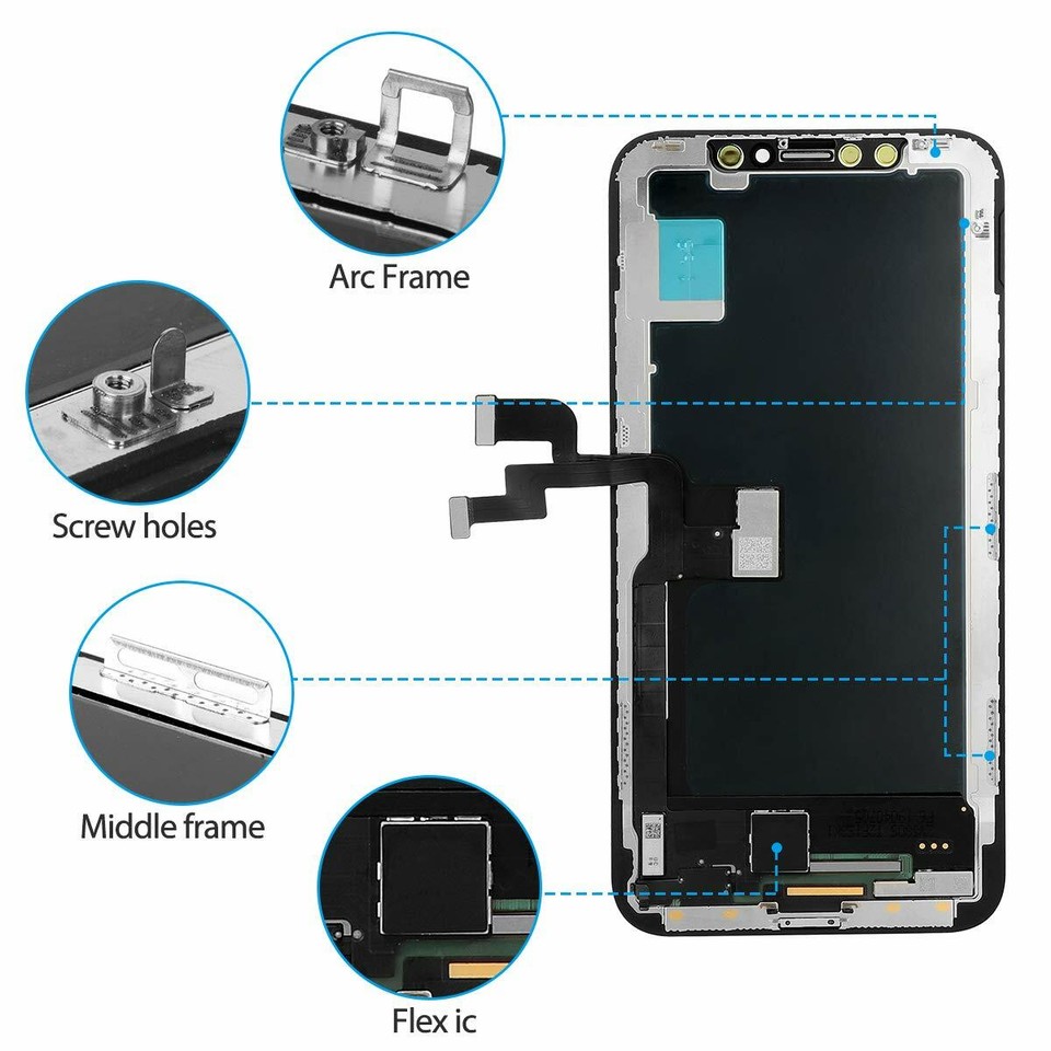 For iPhone Screen Replacement LCD OLED Display Touch Digitizer Assembly ...