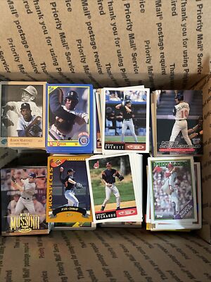 Huge Sports Card Bulk LOT - 2000+ BASEBALL CARDS TOPPS & OTHER BRANDS ...