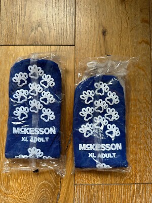 2 Pairs McKesson Bariatric Hospital Socks XL Terries Slipper Socks | eBay