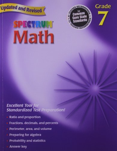 SPECTRUM MATH, GRADE 7 By Thomas Richards *Excellent Condition ...