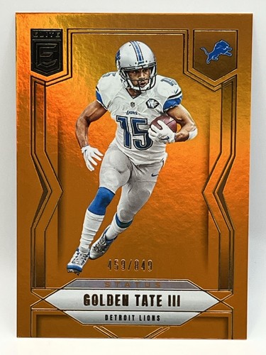 2025 Donruss Elite Football Golden Tate lll #17 Status Orange /849 ...