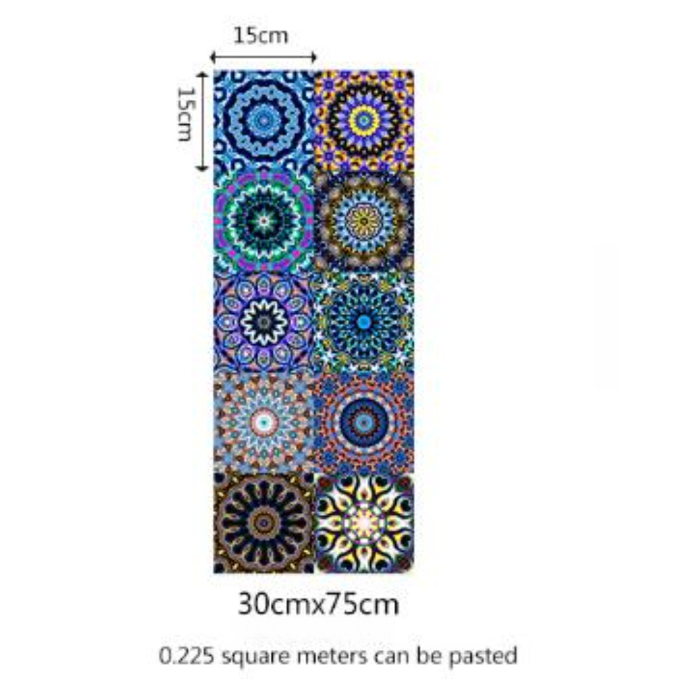 Küchenrückwand Mandala Wandaufkleber matte Oberfläche europäisches ...