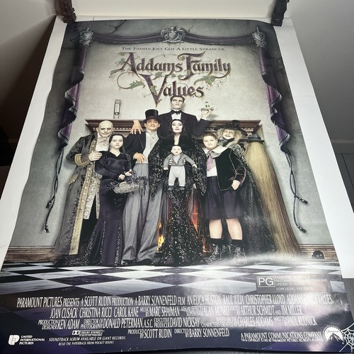 Addams Family Values Original Movie Poster Australia Rolled | eBay ...