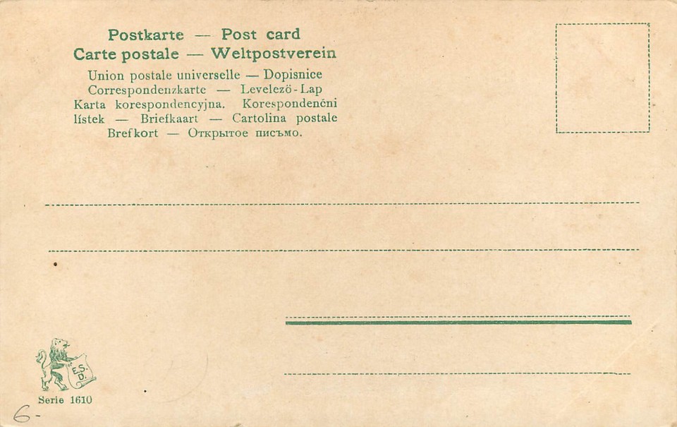 UDB Art Postcard ESD Edgar Schmidt 1610 Snowy Winter Scene Women Horses ...