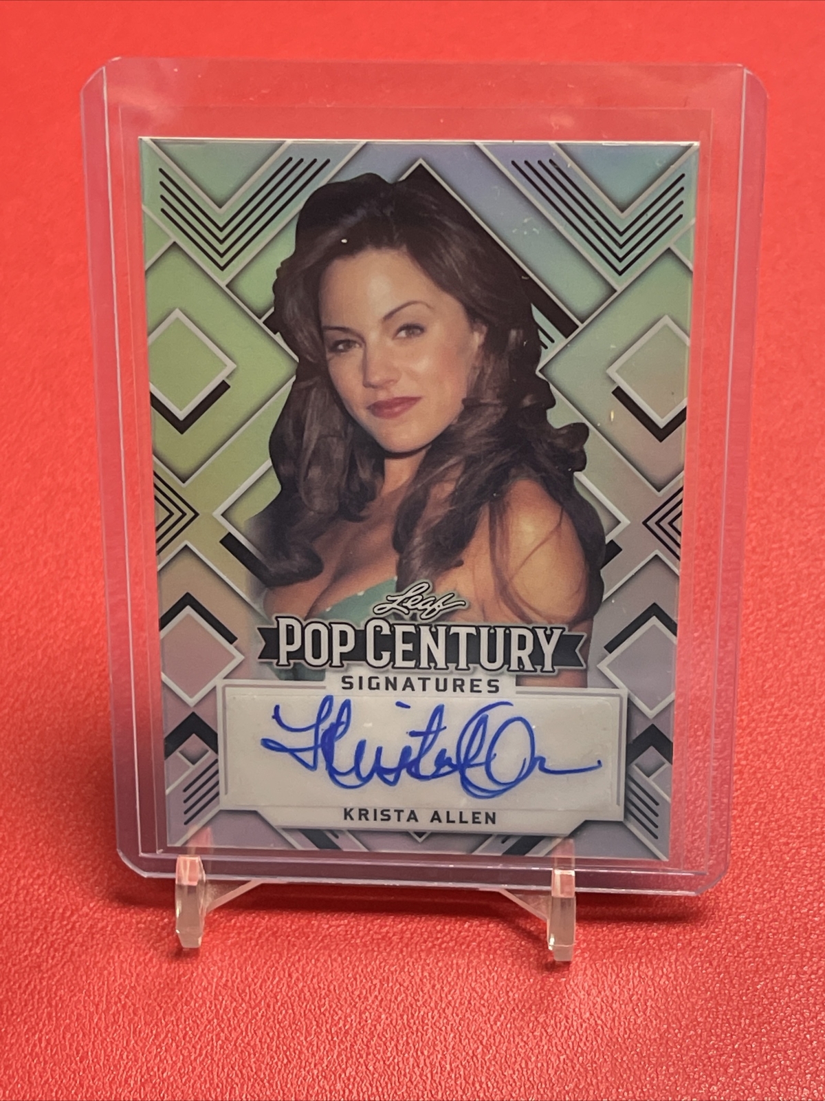 Krista Allen 2022 Leaf Pop Century Silver BA-KA1 Auto Autograph #18/50 ...