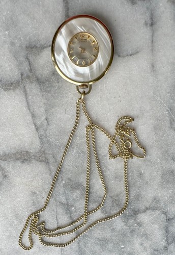 Vintage Burgana 17 Jewel Necklace Watch | eBay