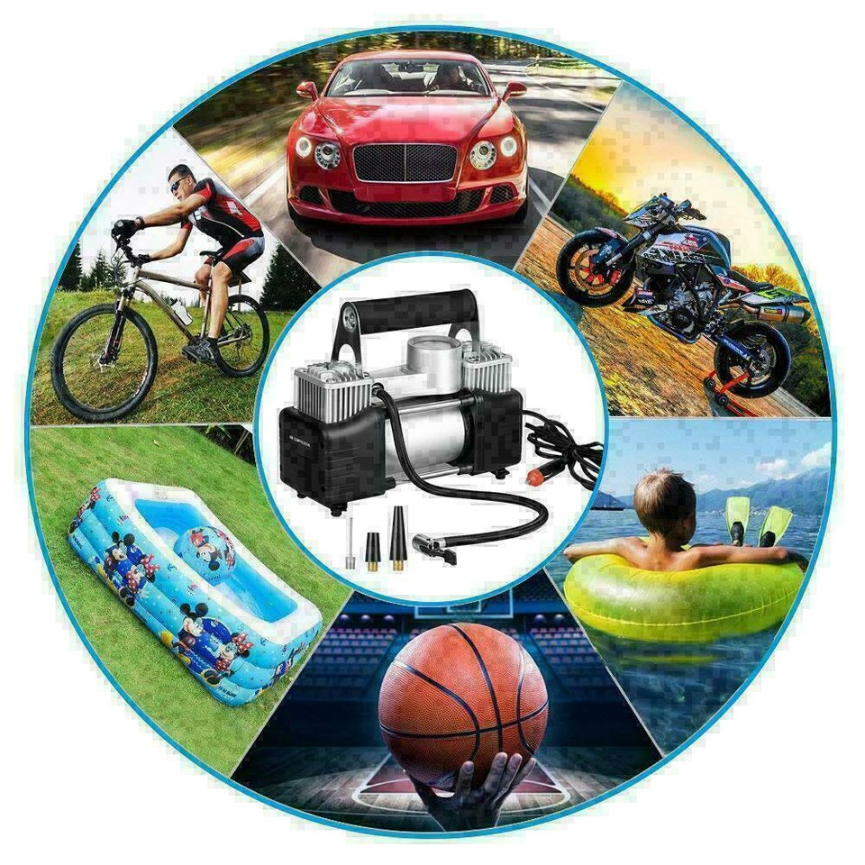 Heavy Duty 12V Electric Car Tyre Inflator 150PSI Portable Air ...