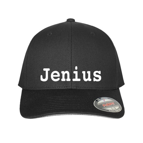 Genius Flex Fit Hat Round Bill Nerd Baseball Sarcastic Genius Cap ...