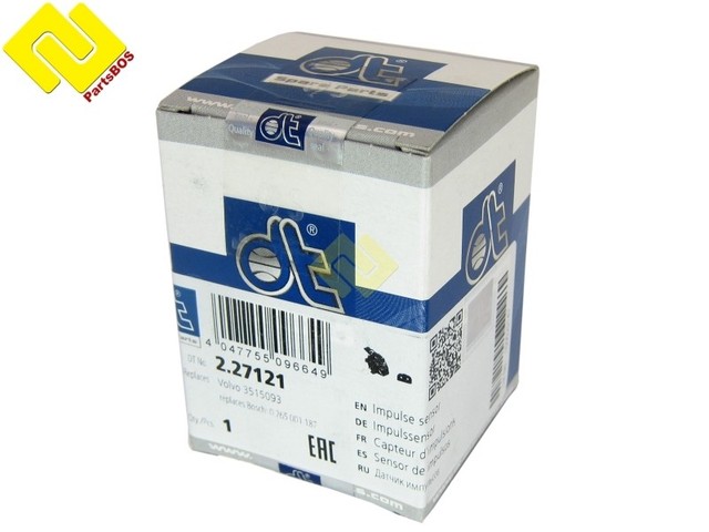 DT 2.27121 Sensor RPM Speed for VOLVO Trucks 0265001187 3515093 8141475 ...