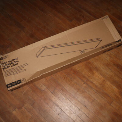 Commercial Electric 4 ft. 8000 Lumens Integrated LED White Wrap Light ...