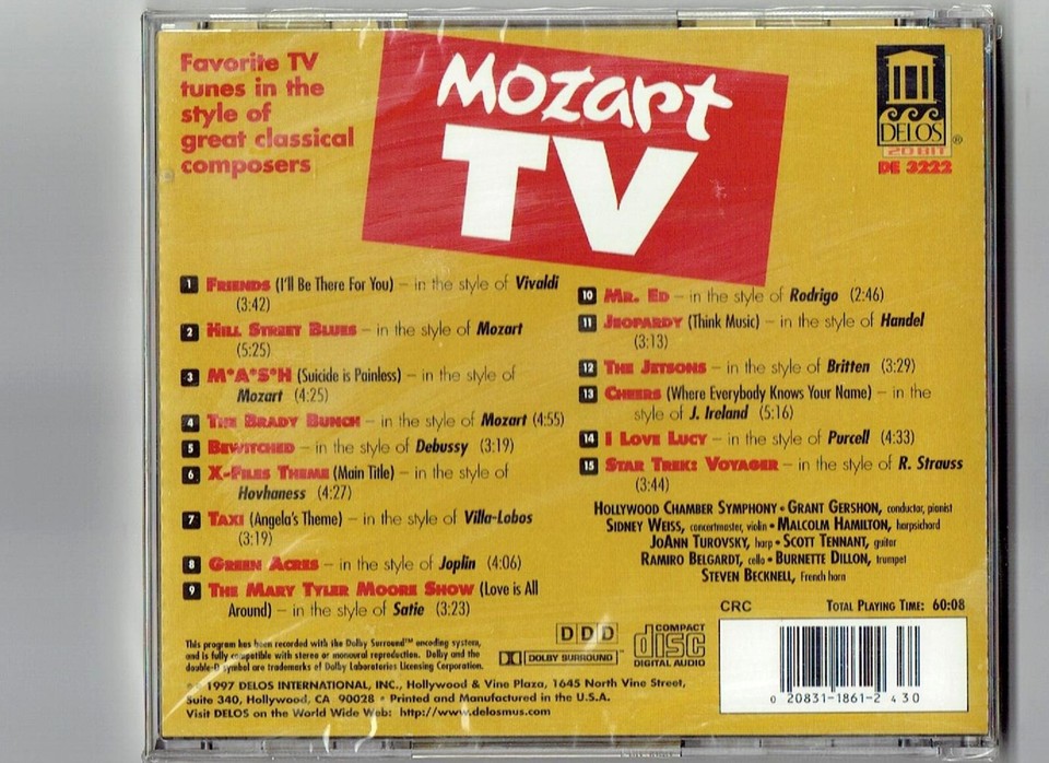 MOZART TV CD NEW SEALED - BUY 1 GET 1 50% OFF | eBay