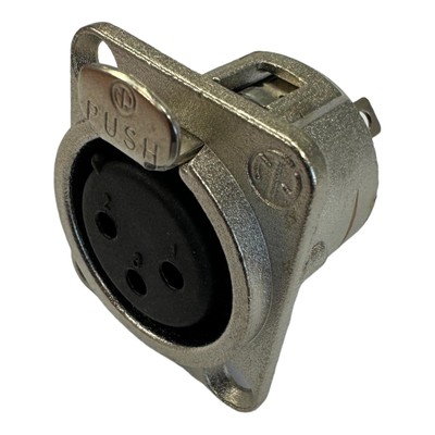 Neutrik Panel Mount XLR Connector Female Natural Color Plastic ...